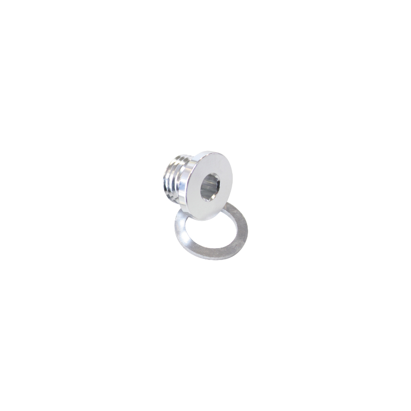 METRIC PORT PLUG M12 X 1.5 SILVER LOW PROFILE HEX PLUG - SpeedPro